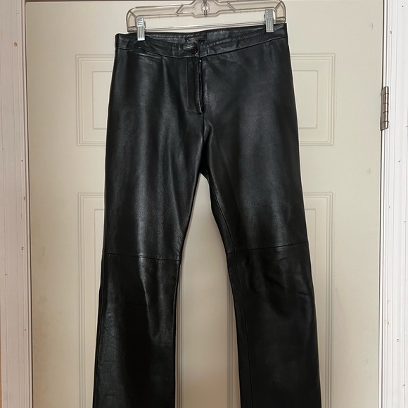 BCBGMaxAzria | Pants & Jumpsuits | Bcbg Leather Pants High Waisted ...